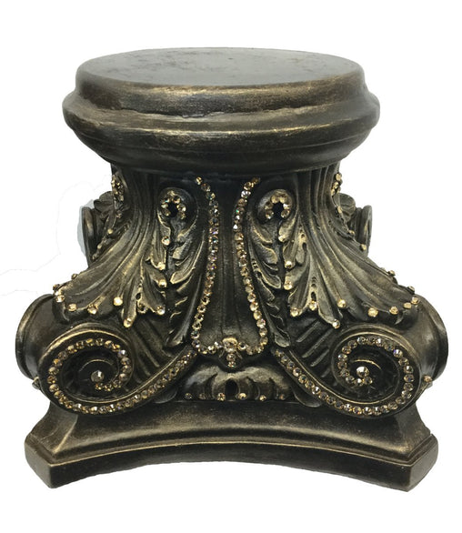 Decorative Candle Base with Crystals 6x6 Available in 4 colors – Reilly ...