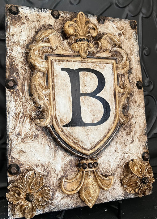 Michelle Butler Designs Set of Two Black and Gold Wall Plaque – Reilly ...