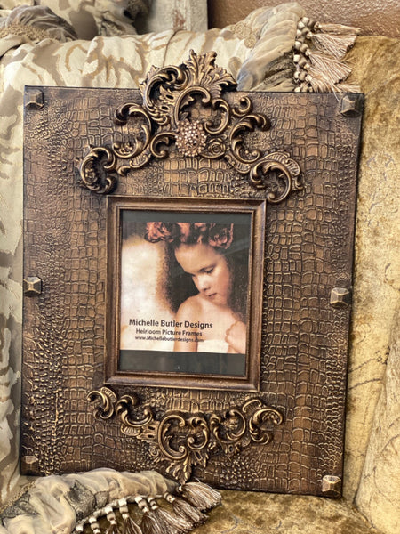 Michelle Butler Large Heirloom Frame with Croc Pattern – Reilly-Chance ...