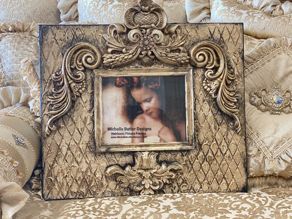 Michelle Butler Large Heirloom Frame with Harlequin Pattern – Reilly ...