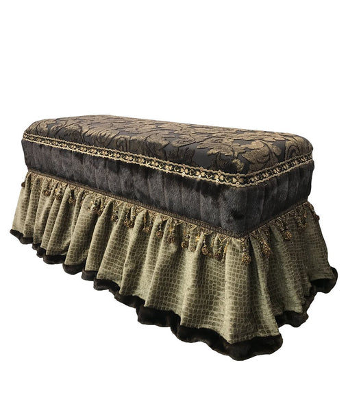 Old World Style Upholstered Bench Bronze and Gold – Reilly-Chance ...