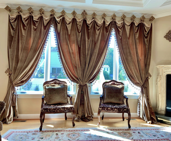 Velvet Panels with Decorative Bead Trim – Reilly-Chance Collection